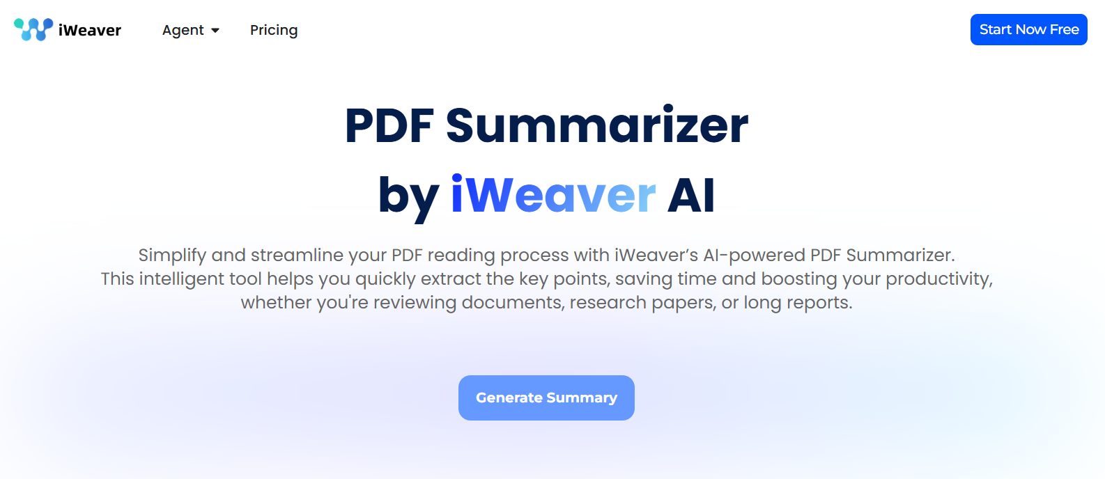 AI PDF Summarizer: lo strumento definitivo del 2025 per riepiloghi rapidi e accurati | iWeaver AI